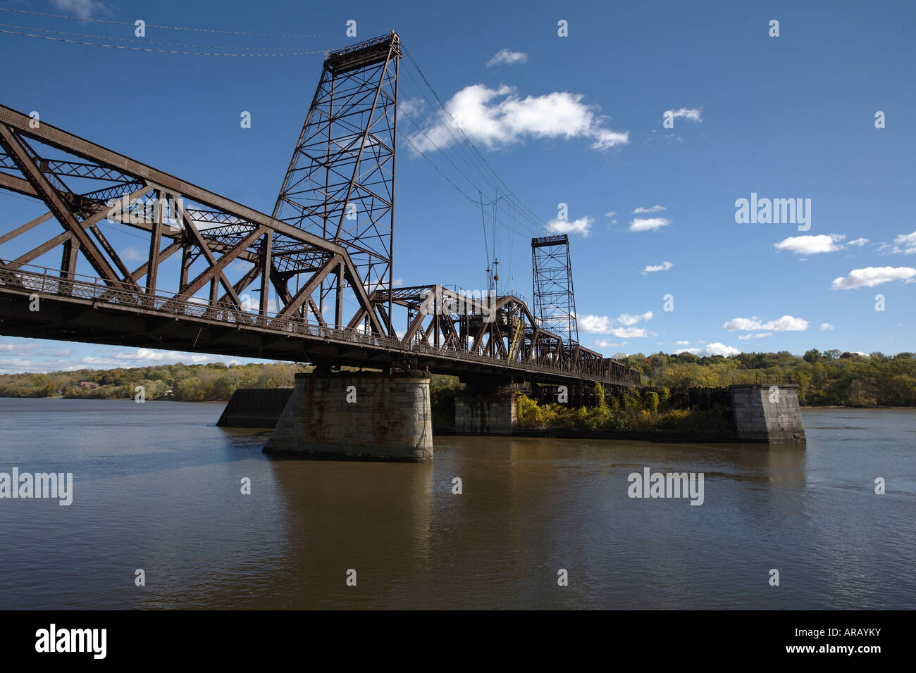 Bridge over the Hudson River. Albany, Albany County, New York State ...