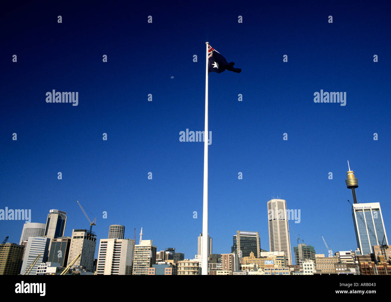 The Sydney skyline in the 1980s, Australia Stock Photo - Alamy