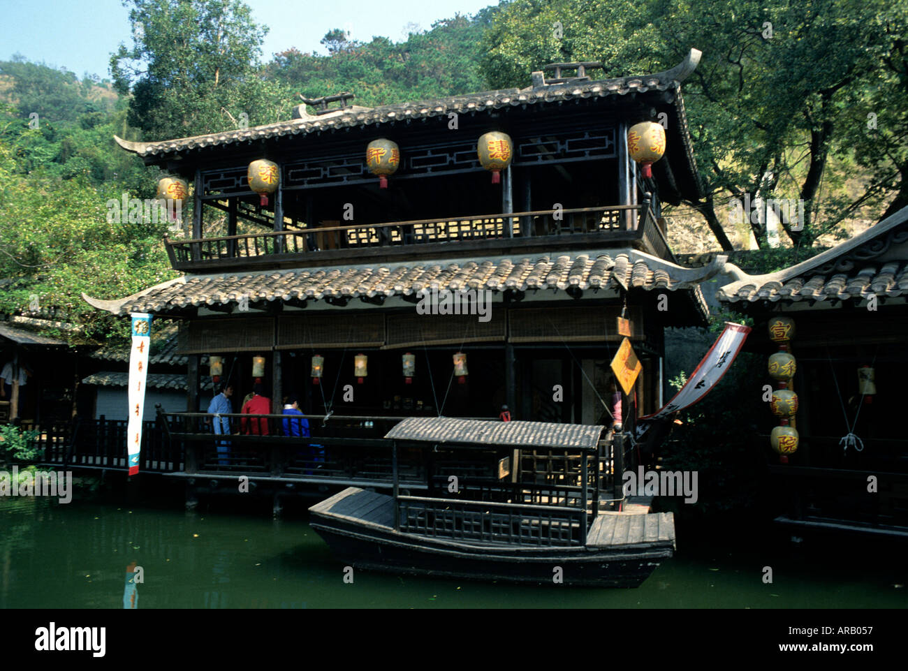 A traditional Chinese Waterfront House Stock Photo - Alamy