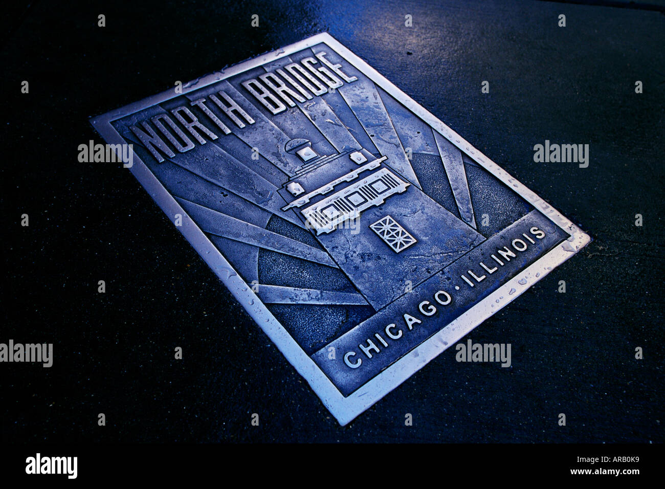 North Bridge Sign, Chicago, USA Stock Photo - Alamy