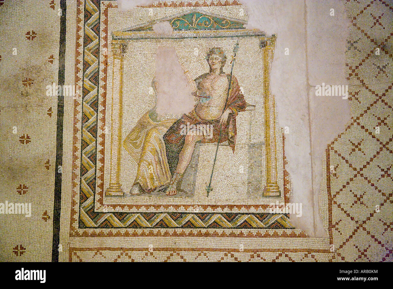 Mosaics at Gaziantep Archaeology Museum Gaziantep Antep Turkey Stock ...