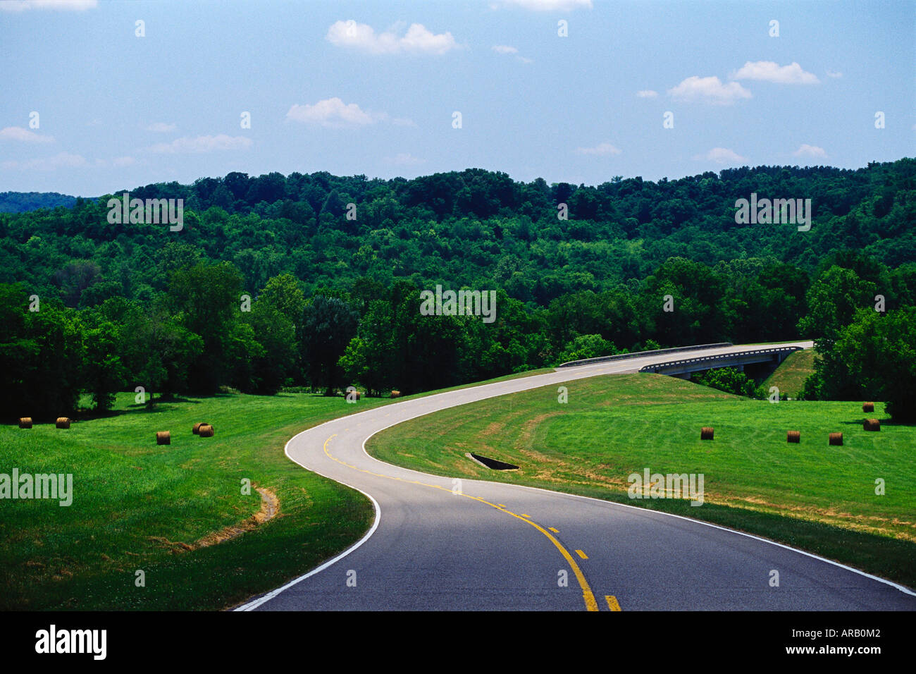 Road and Landscape Stock Photo - Alamy