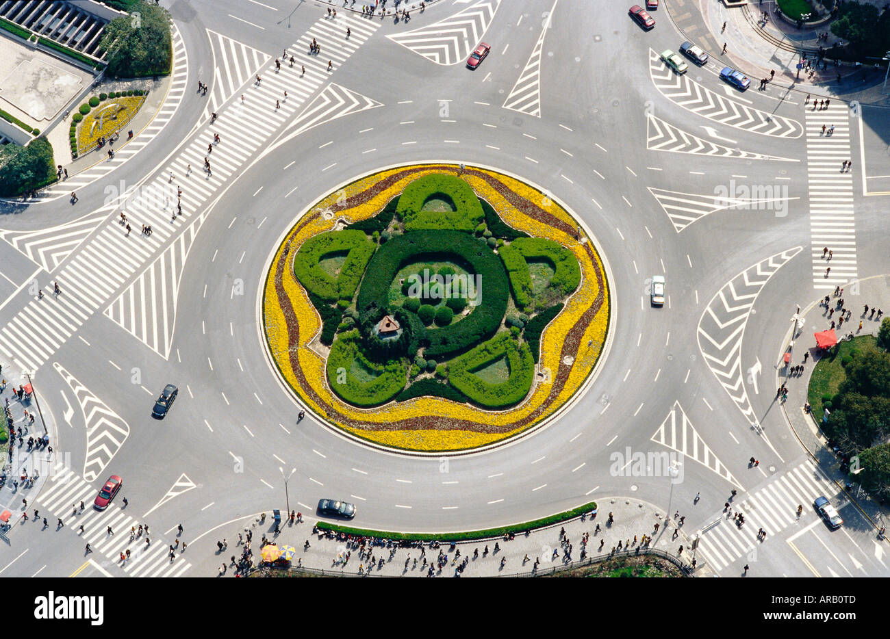 Overview of Roundabout, Shanghai, China Stock Photo - Alamy