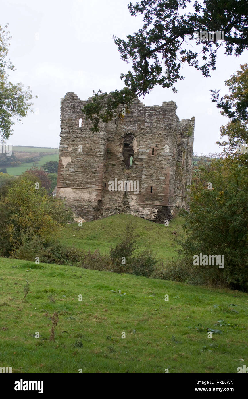 Hopton Castle Shropshire Stock Photo - Alamy