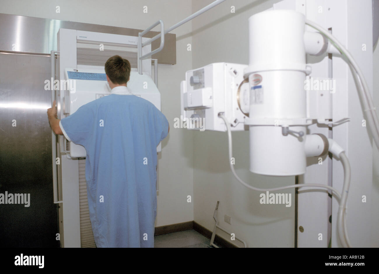 Patient Being X rayed In Hospital Stock Photo - Alamy