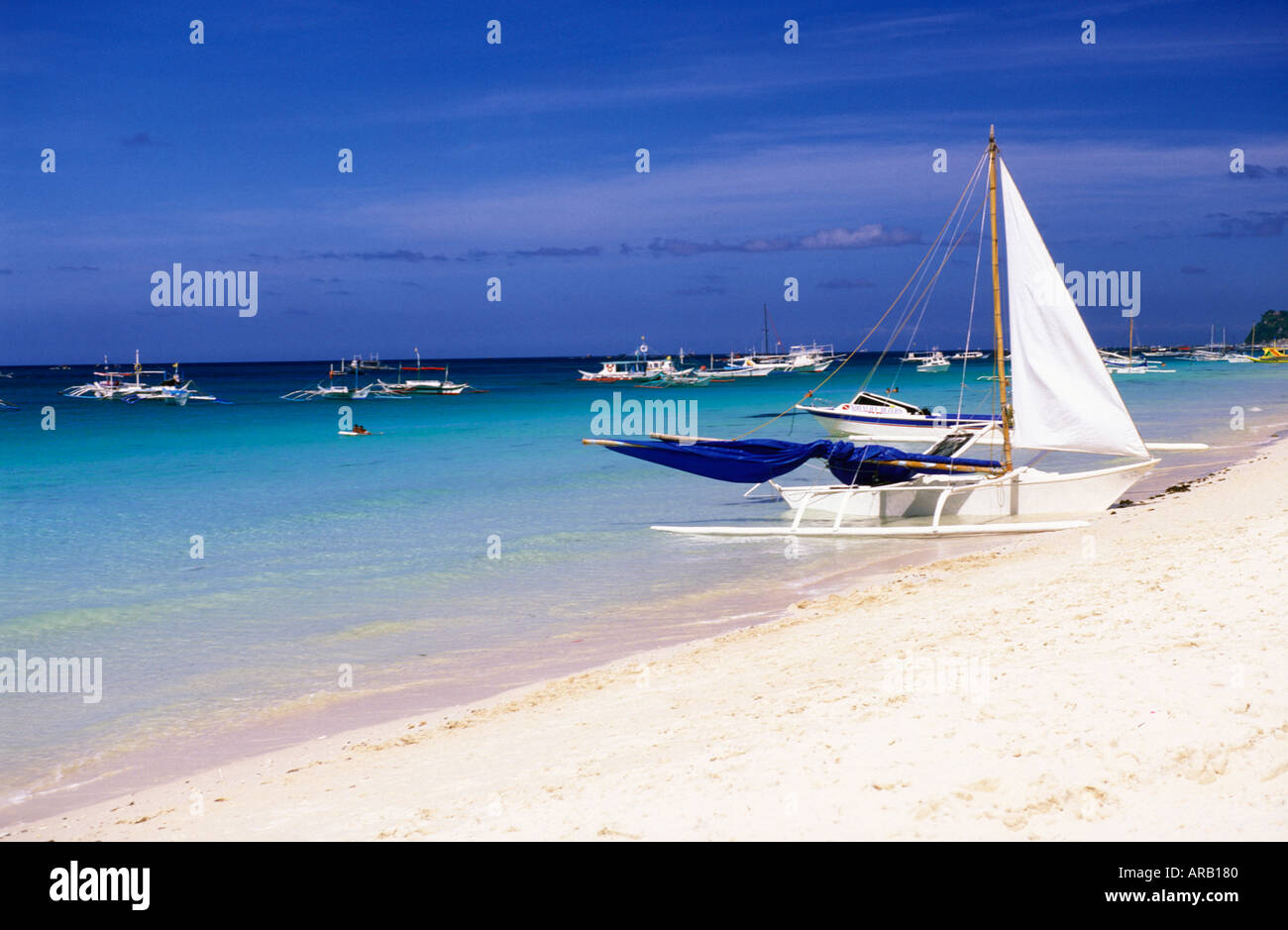 Philippines Boracay Tropical Beach Stock Photo - Alamy