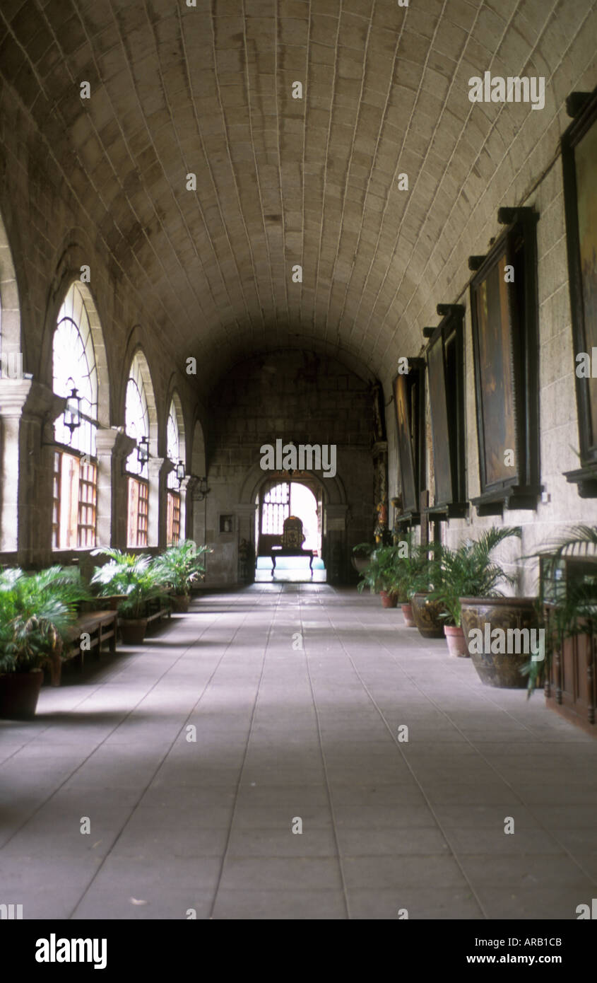 Philippines Manila Intramuros San Agustin Monastery Interior Corridor ...