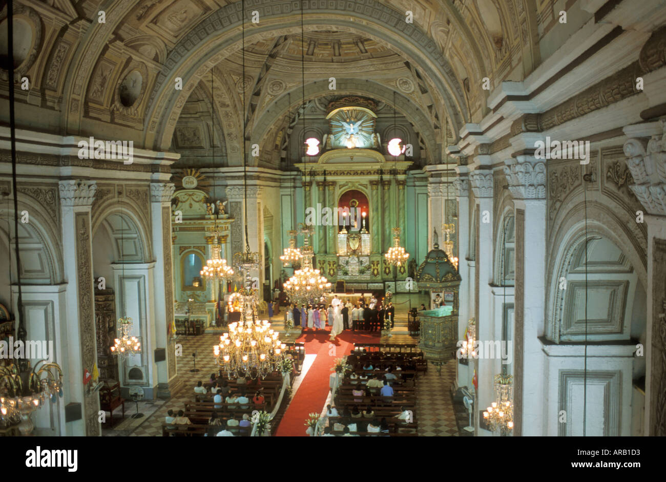 Philippines Manila Intramuros San Agustin Church Interior Stock Photo ...