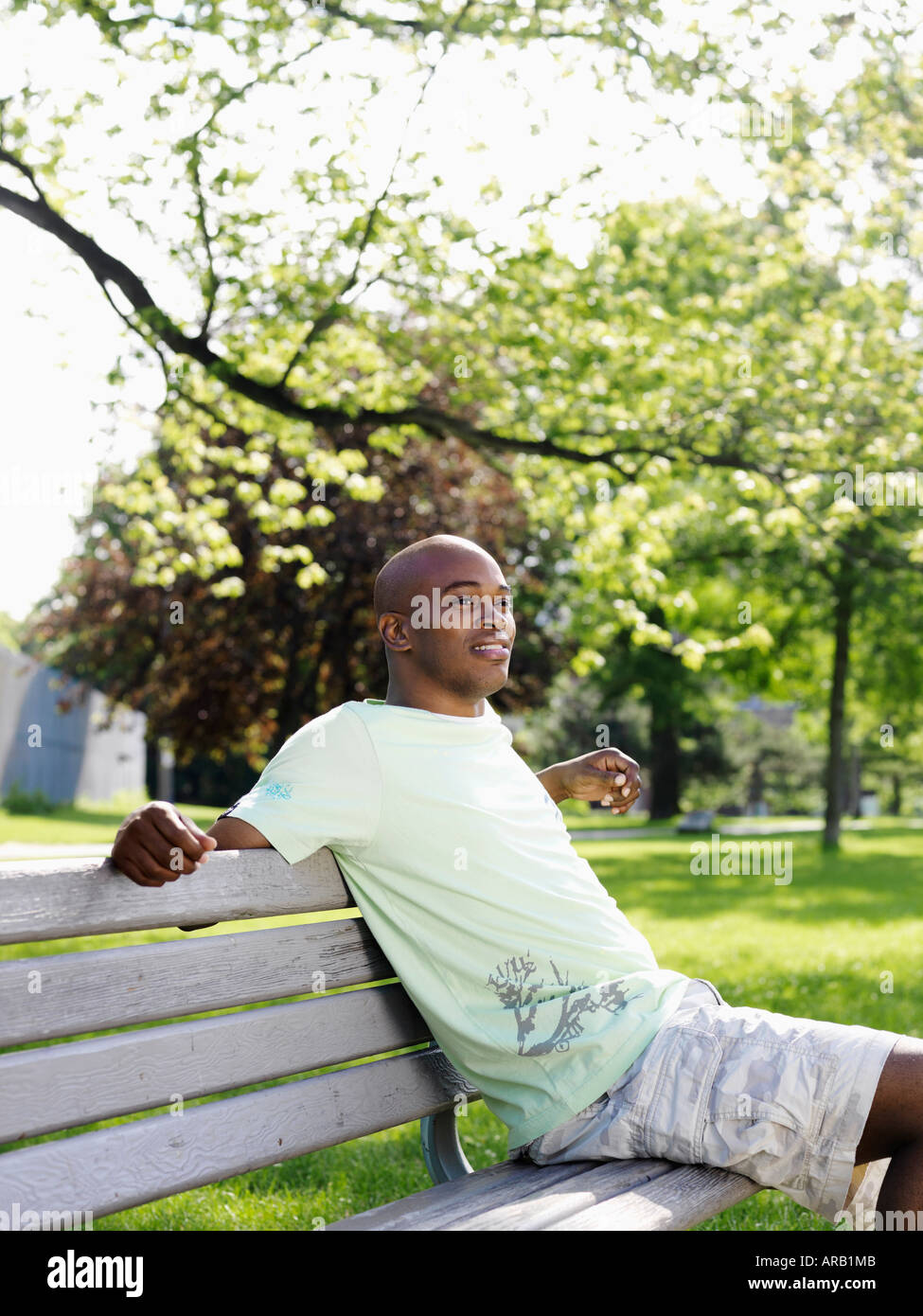 Bench Park Old Man High Resolution Stock Photography and Images - Alamy