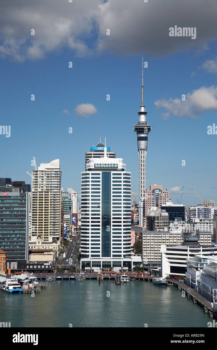 Aerial auckland city buildings skyscrapers hi-res stock photography and ...
