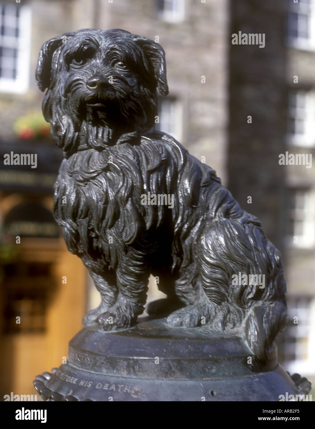 Statue of Greyfriars Bobby The Old Town Edinburgh Scotland Stock Photo ...