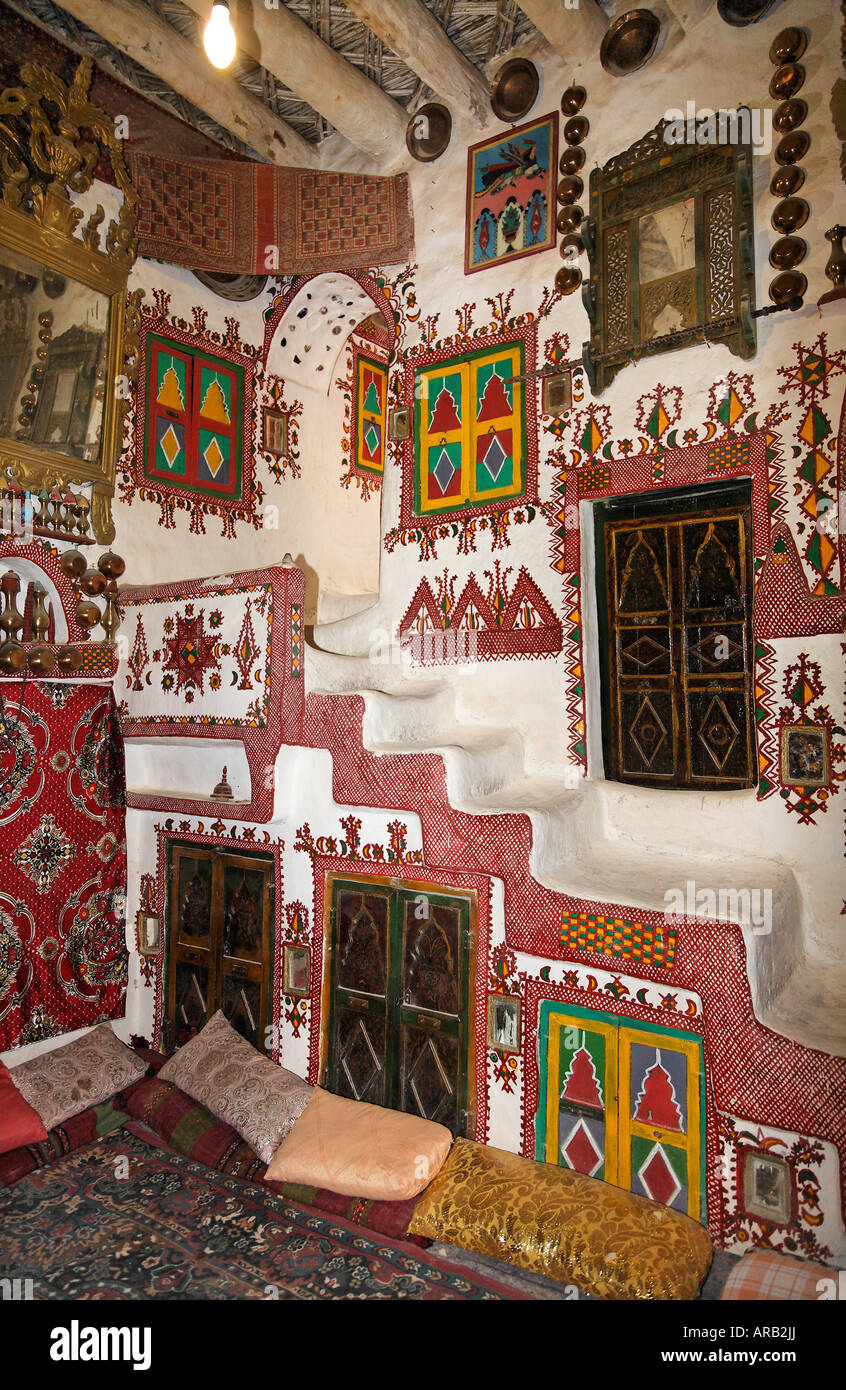Interior decoration of a house in Ghadames Old Town Libya Stock Photo ...