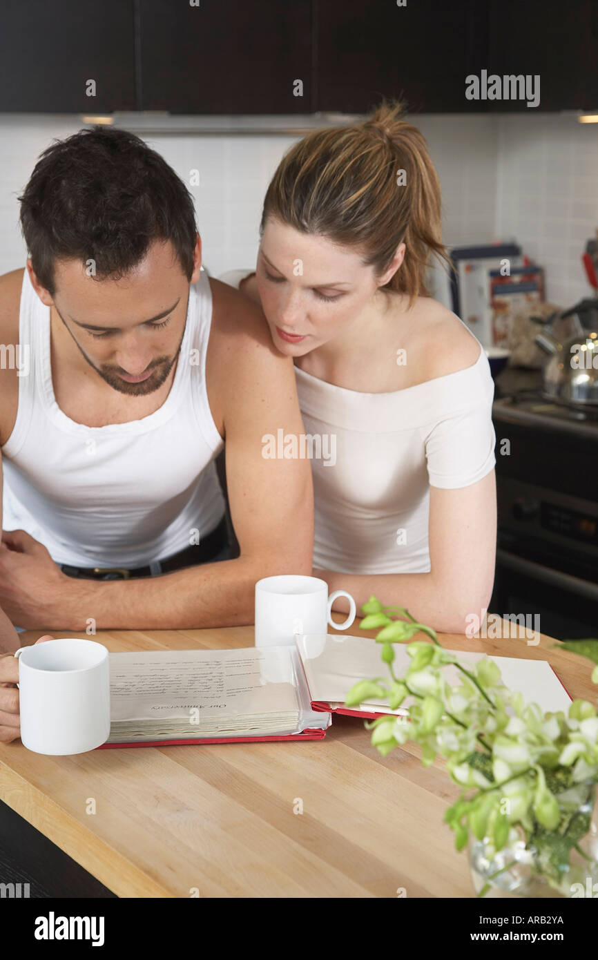 Couple at Home Stock Photo - Alamy
