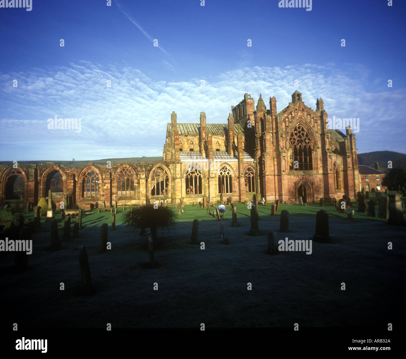 Melrose Abbey Melrose Scottish Borders Scotland Stock Photo - Alamy