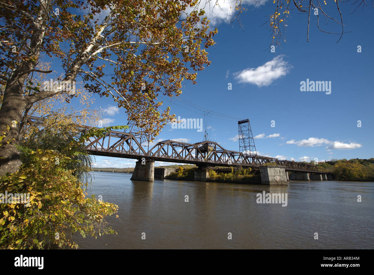 Bridge over the Hudson River. Albany, Albany County, New York State ...