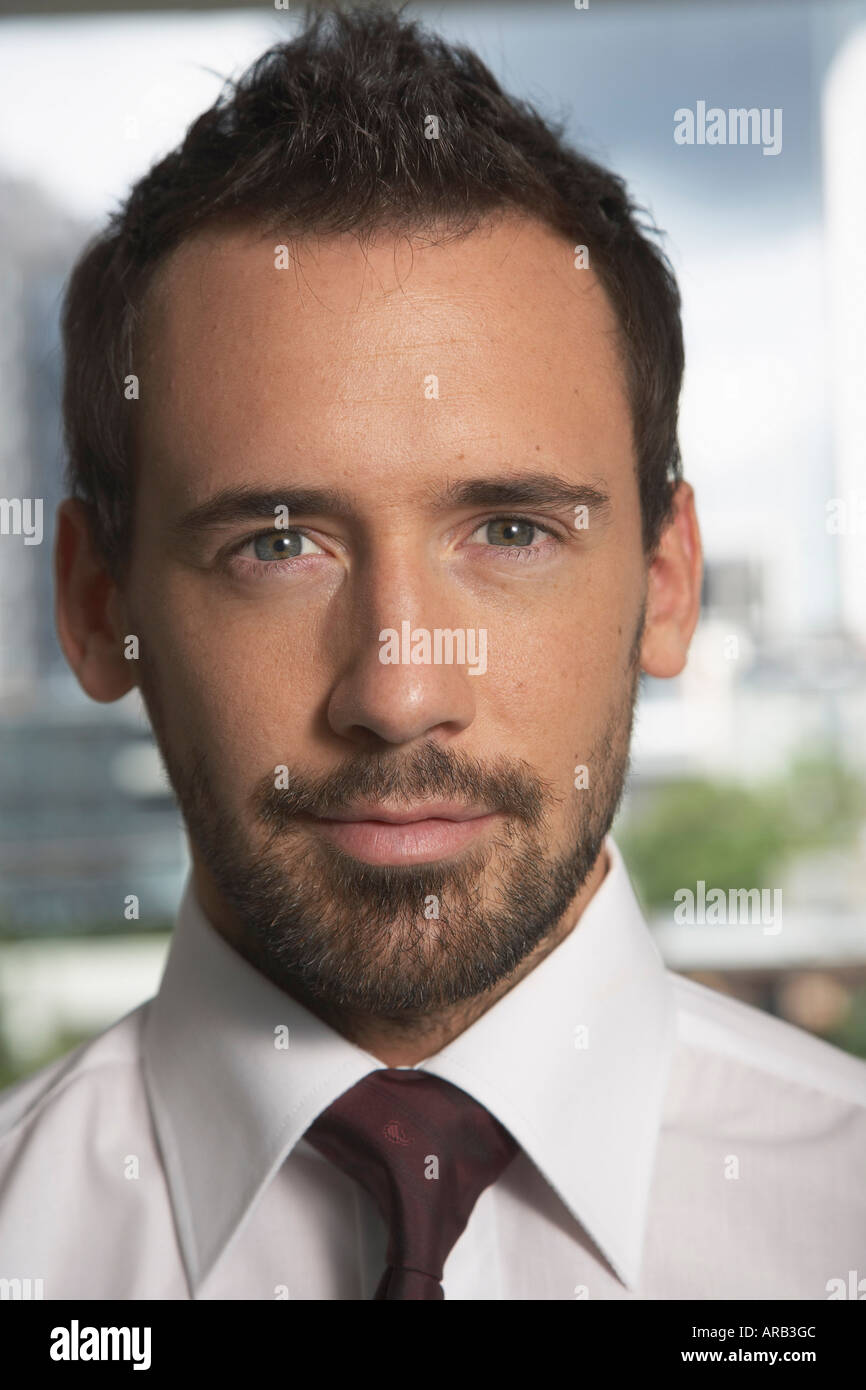 Portrait of Man Indoors Stock Photo - Alamy