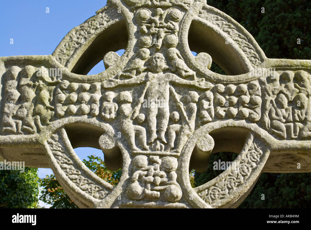 detail of Crucifixion, Muiredach Cross, Monasterboice, County Louth ...