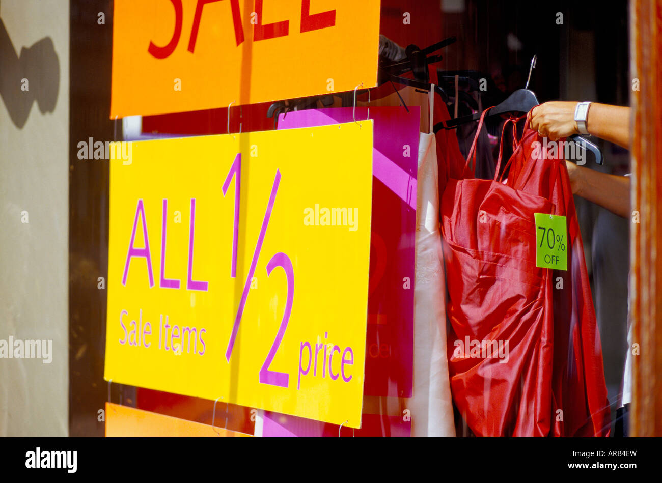 City Street Shopping Nottingham Centre Stock Photo - Alamy
