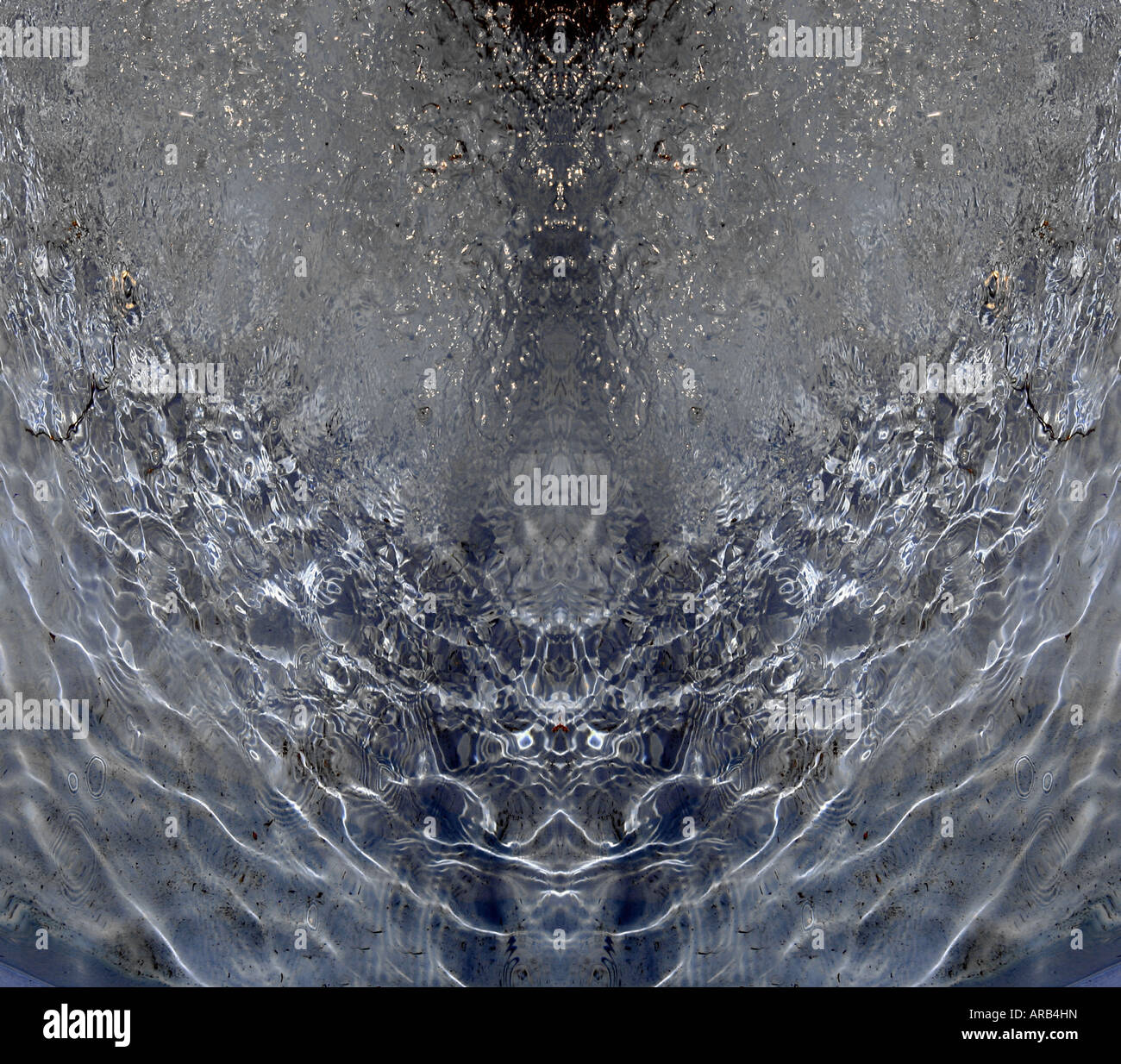 Water background with a strange reflection Stock Photo - Alamy