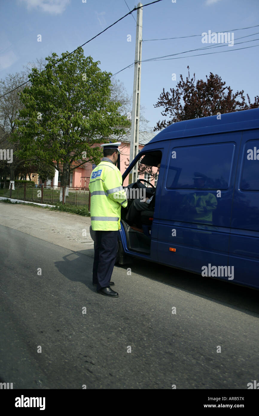 Car stopped by the policeman Stock Photo - Alamy