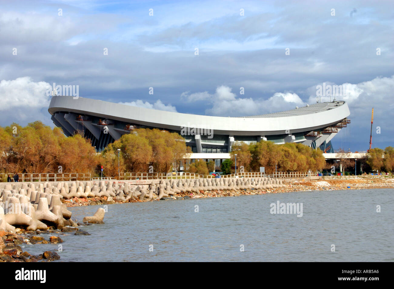 Stadium of Peace and Friendship Athens Greece sea view promenade curve ...