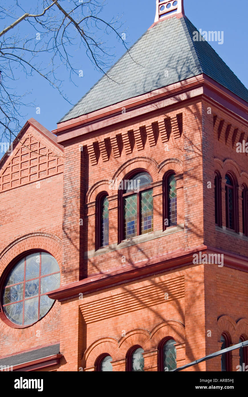 Red Brick Church Stock Photo - Alamy