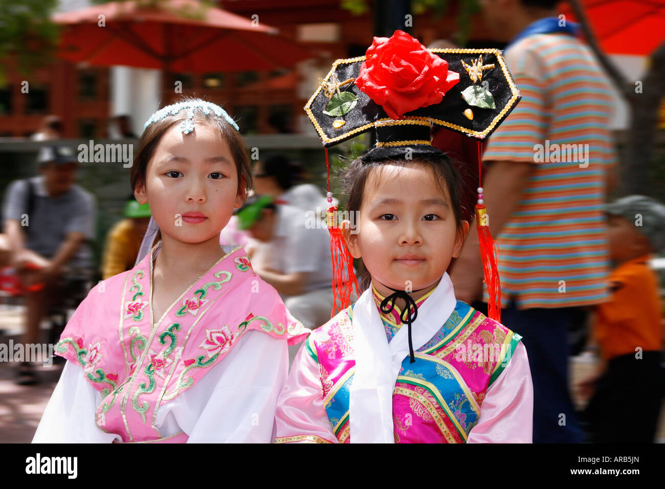Chinese New Year Parade Children Performers Stock Photo - Alamy