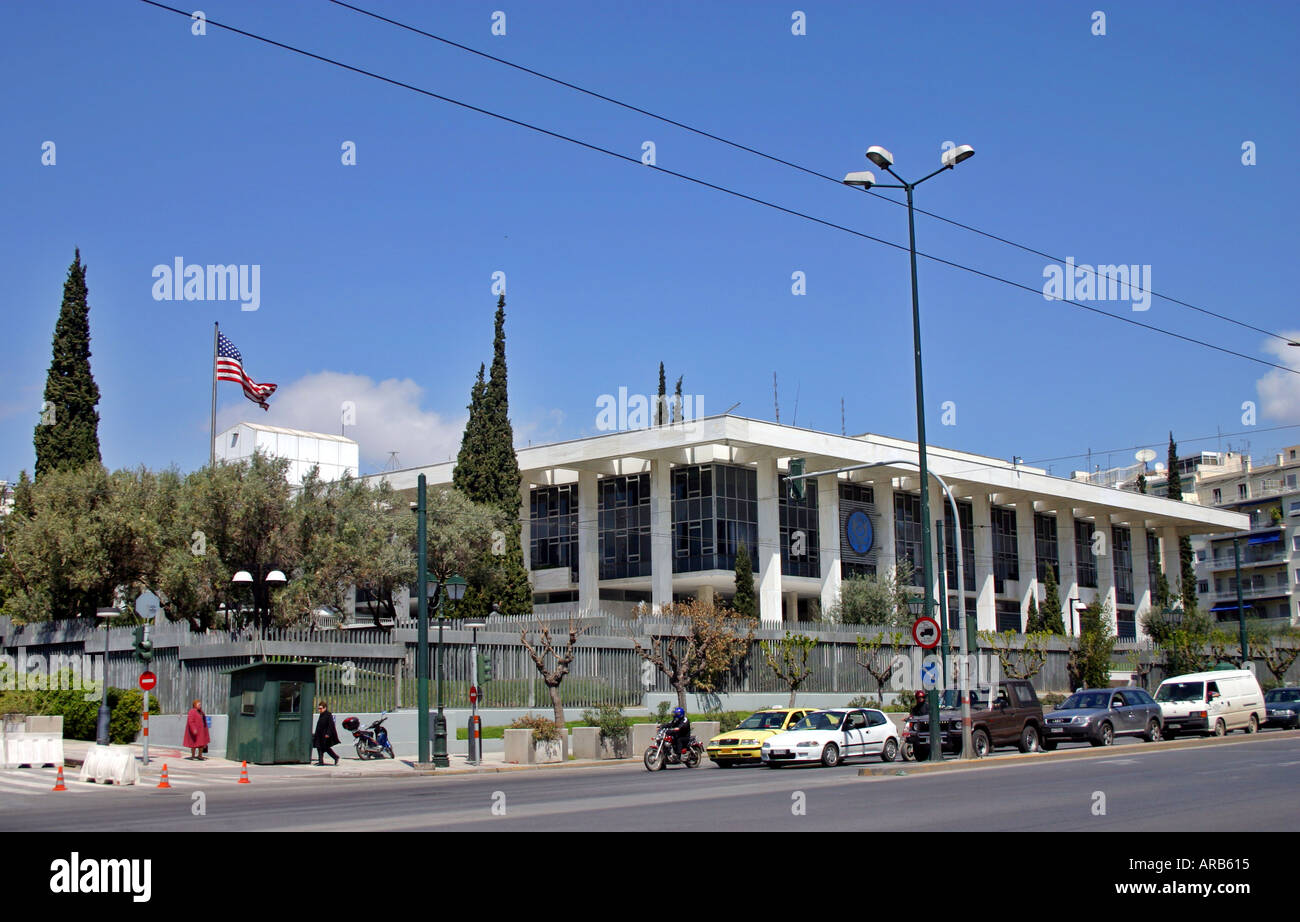 American Embassy building, Athens, Greece, Europe Stock Photo - Alamy