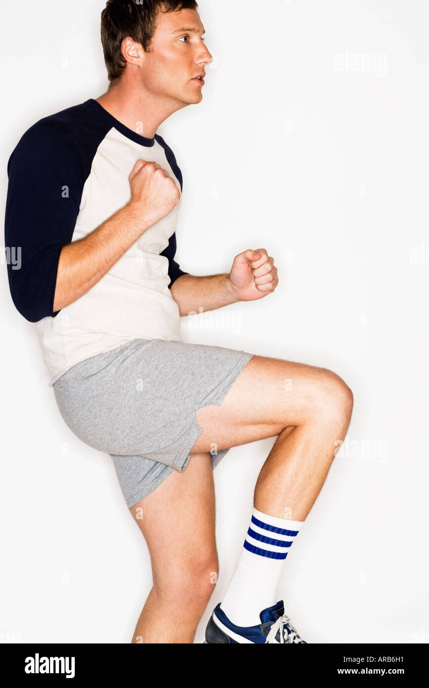 Male jogger excercising hi-res stock photography and images - Alamy