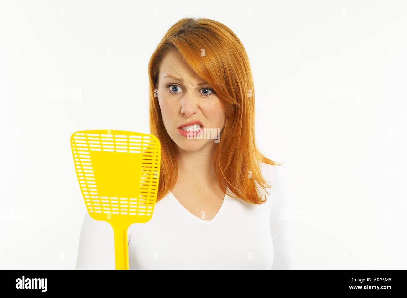 Woman Fly Swatter High Resolution Stock Photography and Images - Alamy