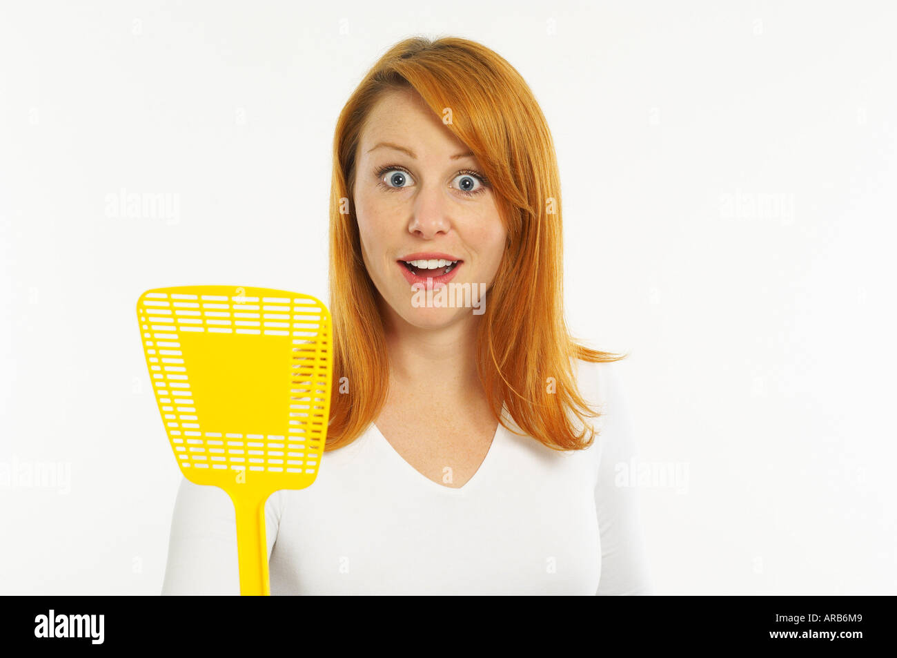 Woman fly swatter hi-res stock photography and images - Alamy
