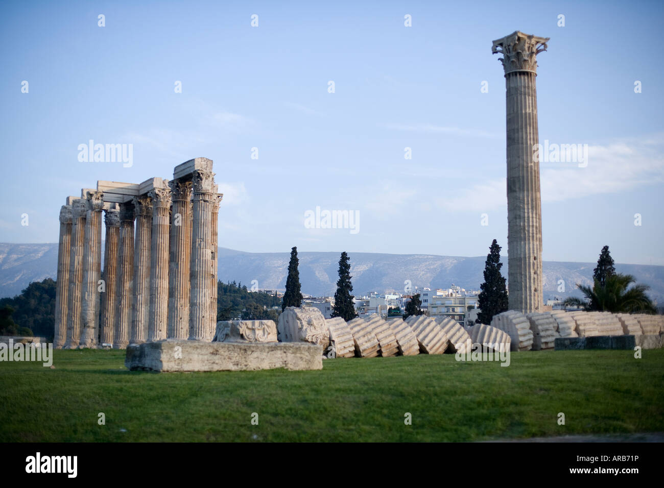Greek antique stone monuments Stock Photo - Alamy