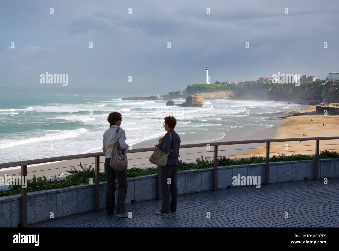 Biarritz beach tourism hi-res stock photography and images - Alamy