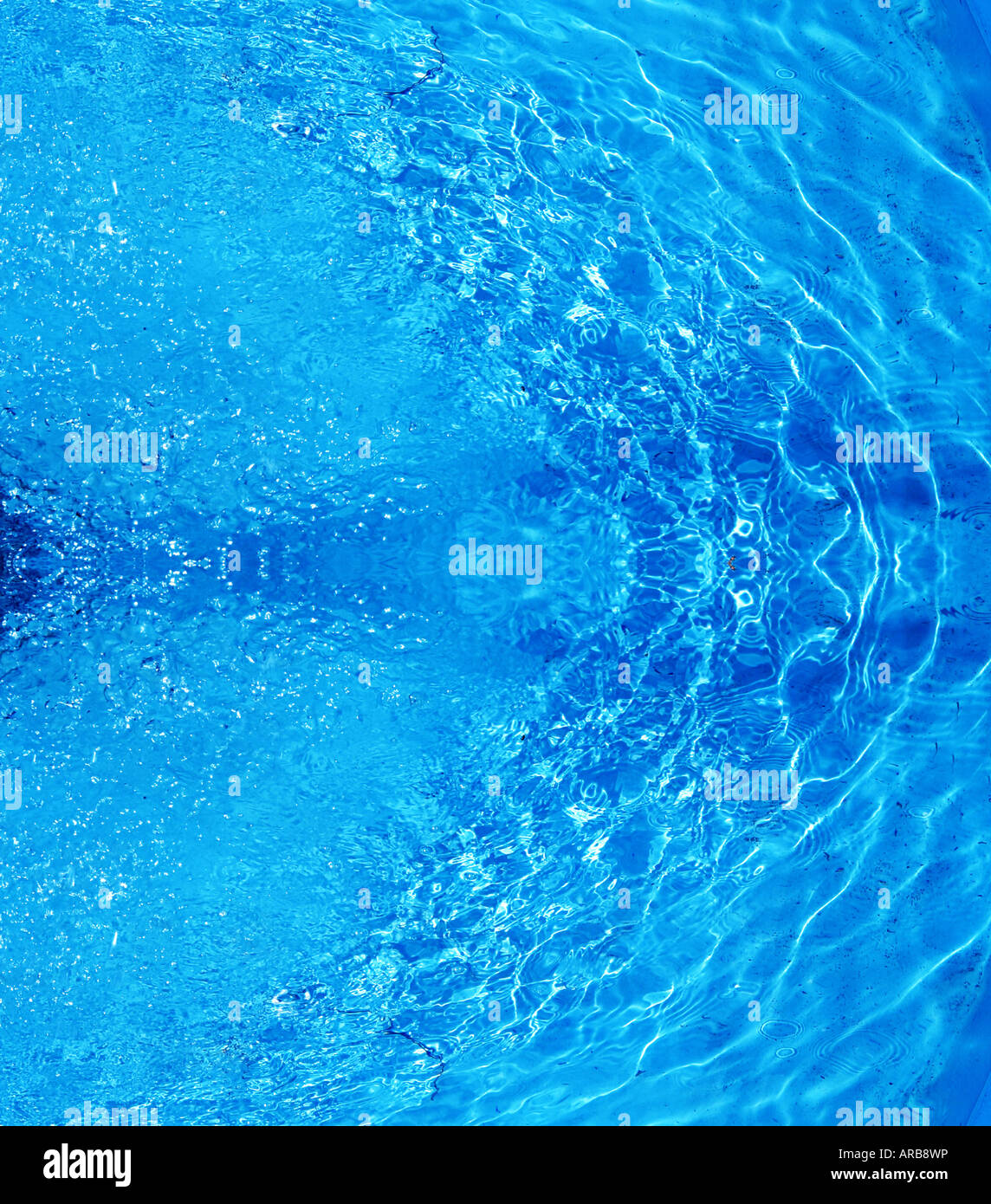 Water background with a strange reflection Stock Photo - Alamy