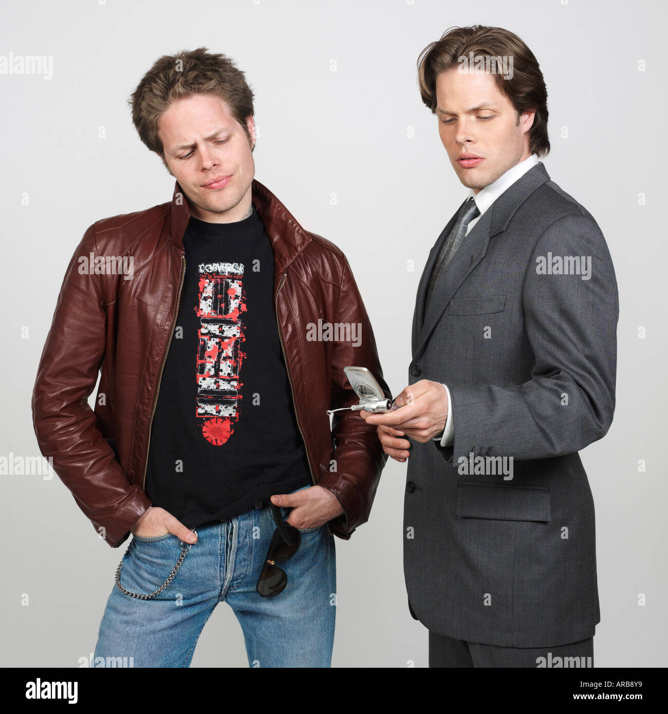 Adult twins with difference hi-res stock photography and images - Alamy