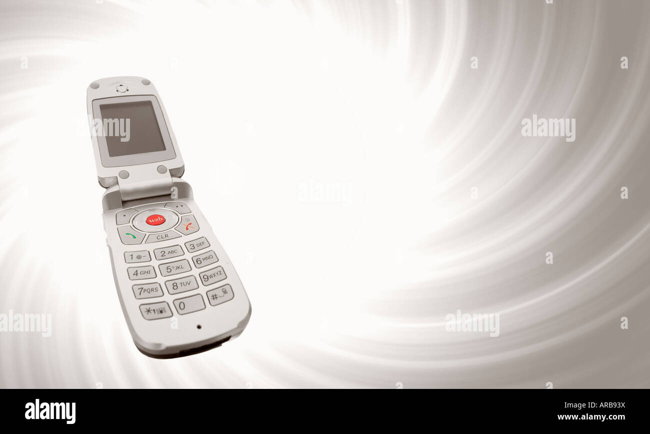 Modern clamshell cell phone Stock Photo - Alamy