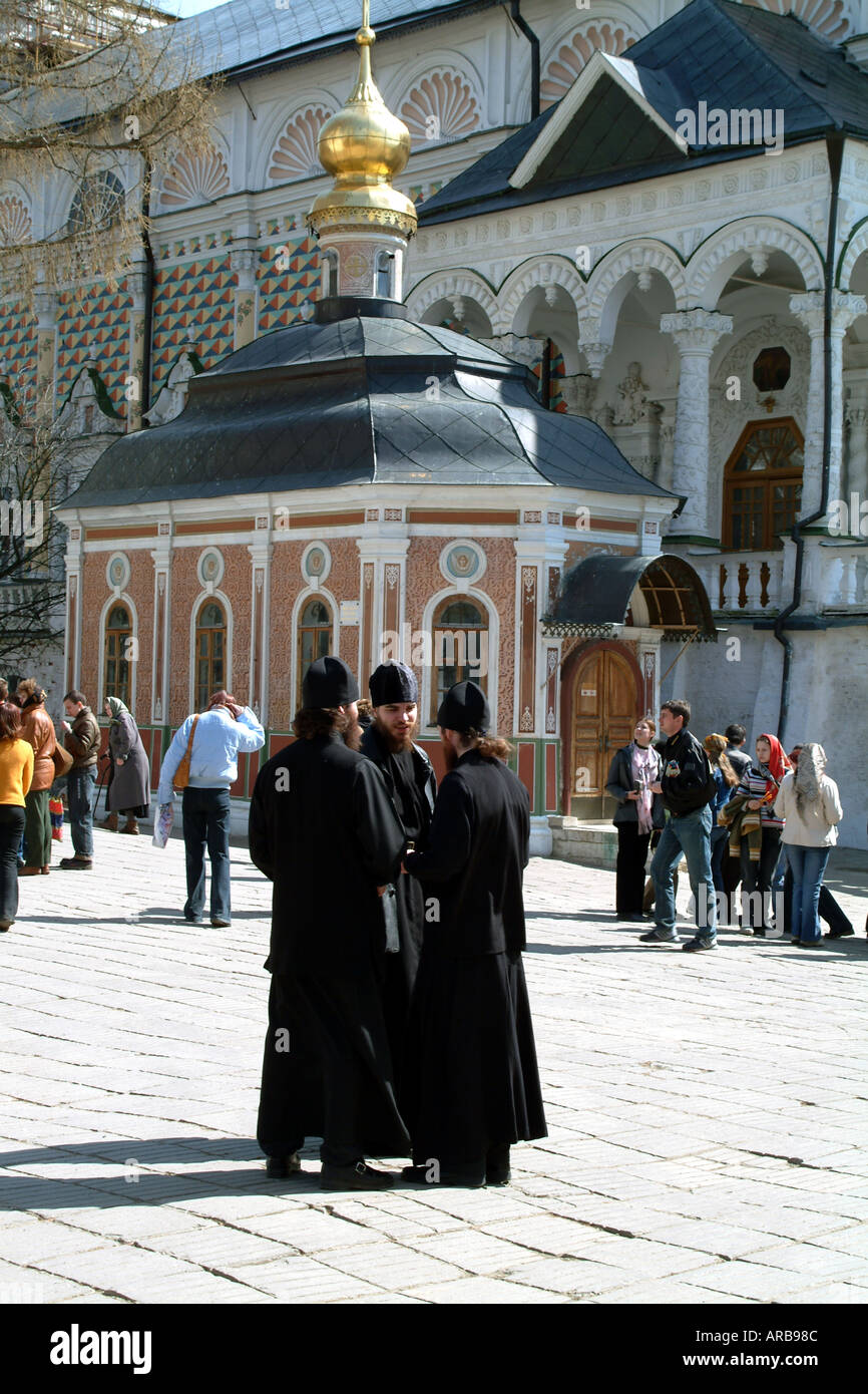 Russian Priests at Trinity Monastery of St Sergius in Sergiev Posad ...