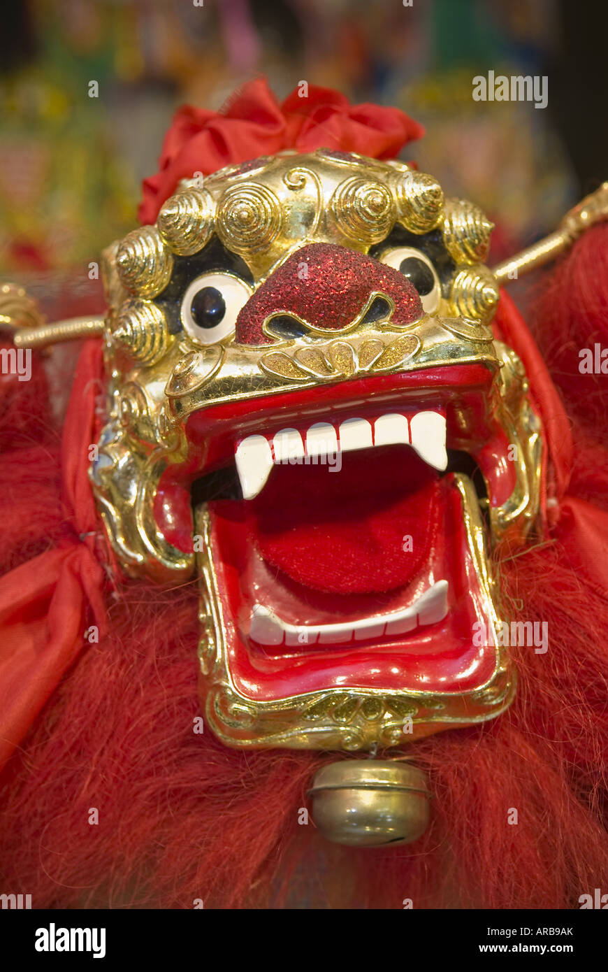 Gold inlaid dragon hand puppet in Jinshow Zhuang puppet store and ...
