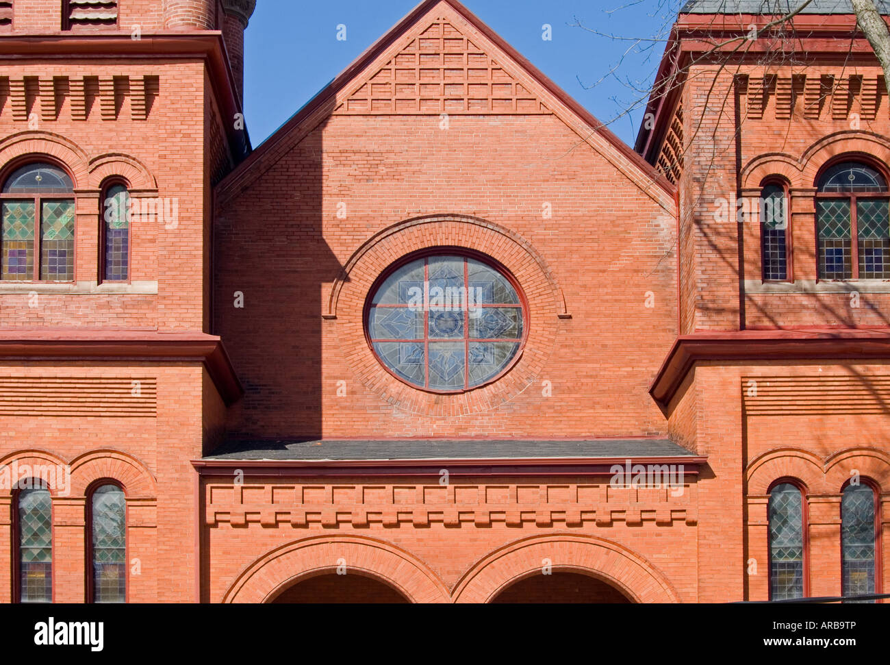 Red Brick Church Stock Photo - Alamy