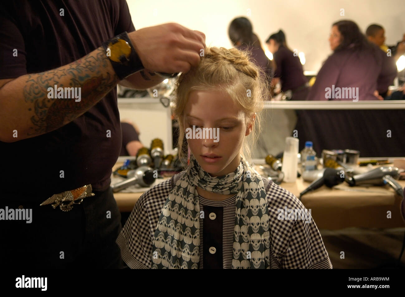 Female Runway Models Backstage High Resolution Stock Photography and ...