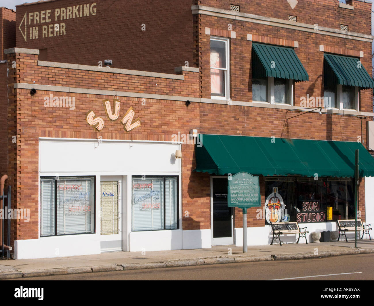 SUN Recording Studio Memphis Tennessee USA Stock Photo - Alamy