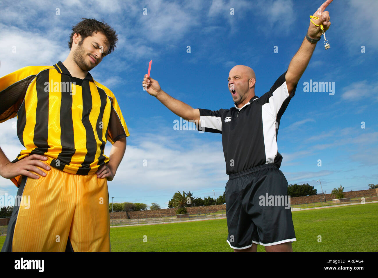 Sport football hands on hips disappointed hi-res stock photography and ...