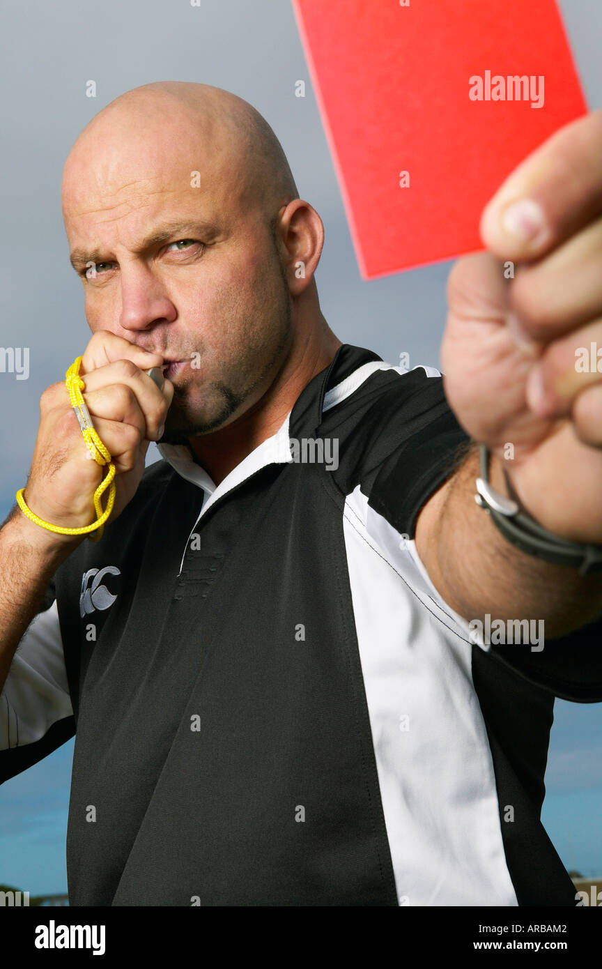 Referee football model hi-res stock photography and images - Alamy