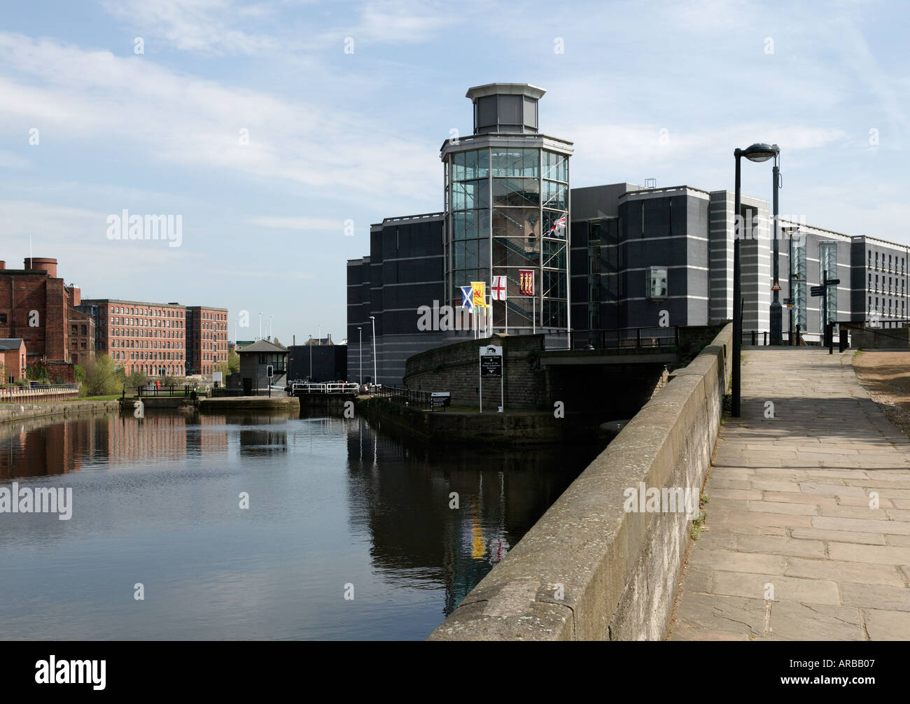 ROYAL ARMOURIES MUSEUM CLARENCE DOCK SUMMER LEEDS YORKSHIRE ENGLAND ...