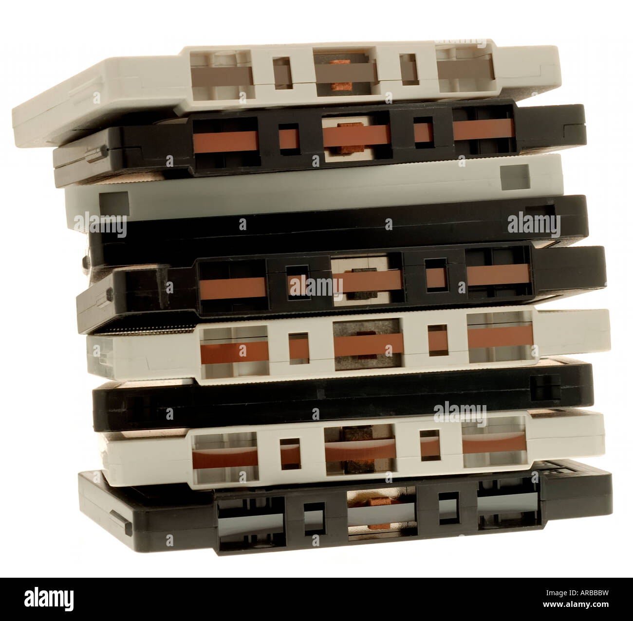 Stack of Cassette tapes Stock Photo - Alamy