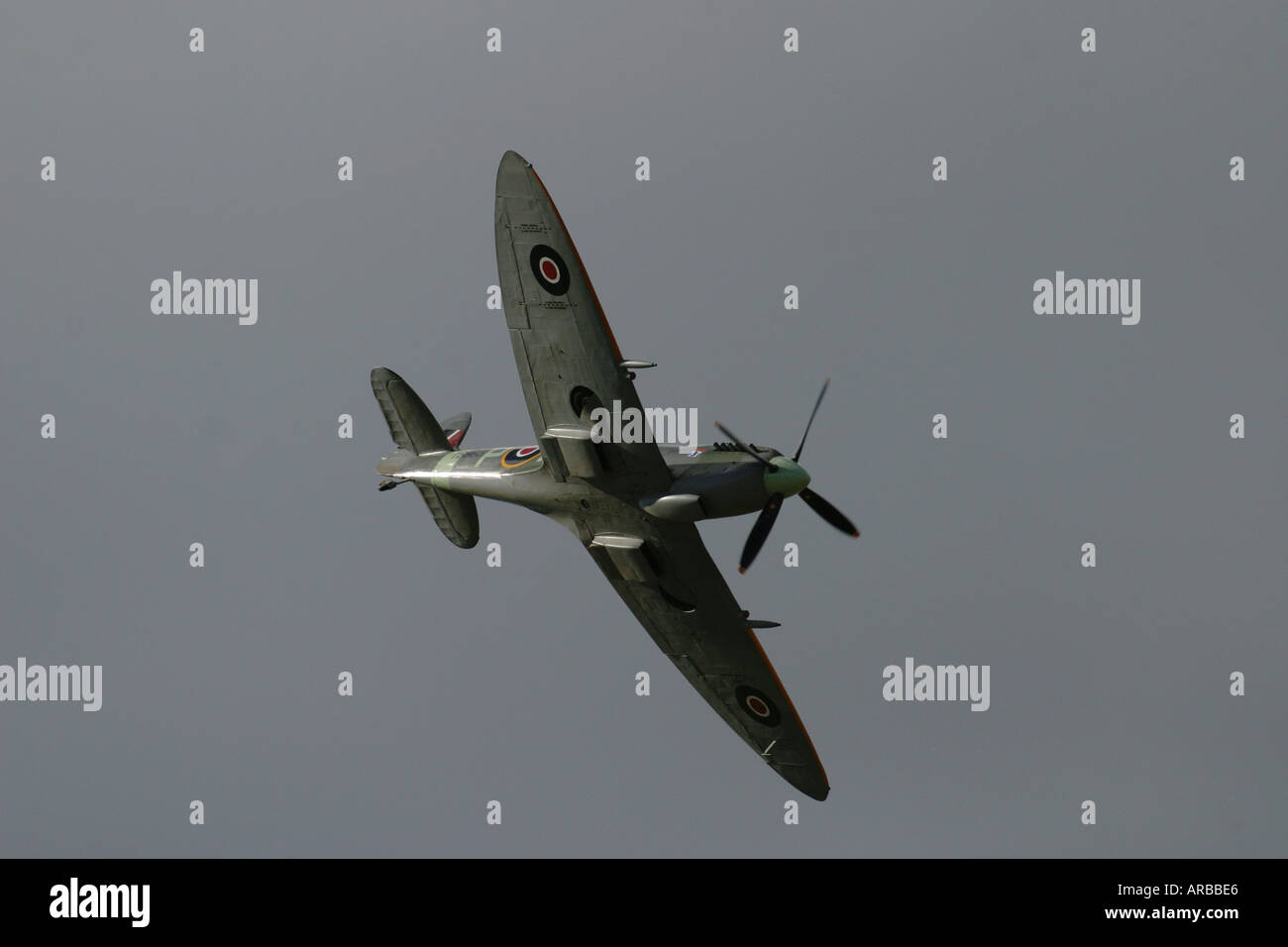Supermarine Spitfire British and allied WWII Fighter Plane Stock Photo ...