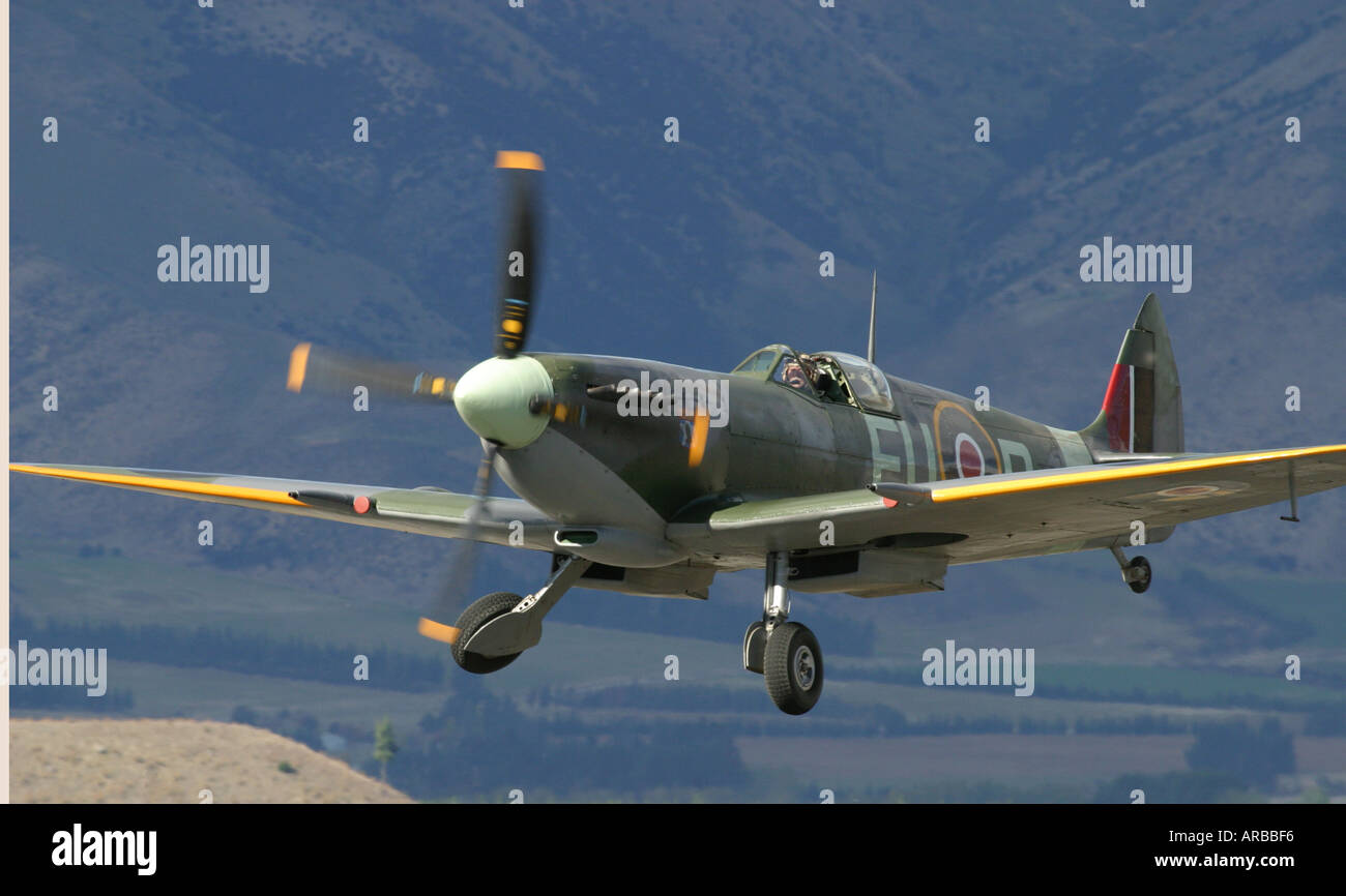 Supermarine Spitfire British and allied WWII Fighter Plane Stock Photo ...