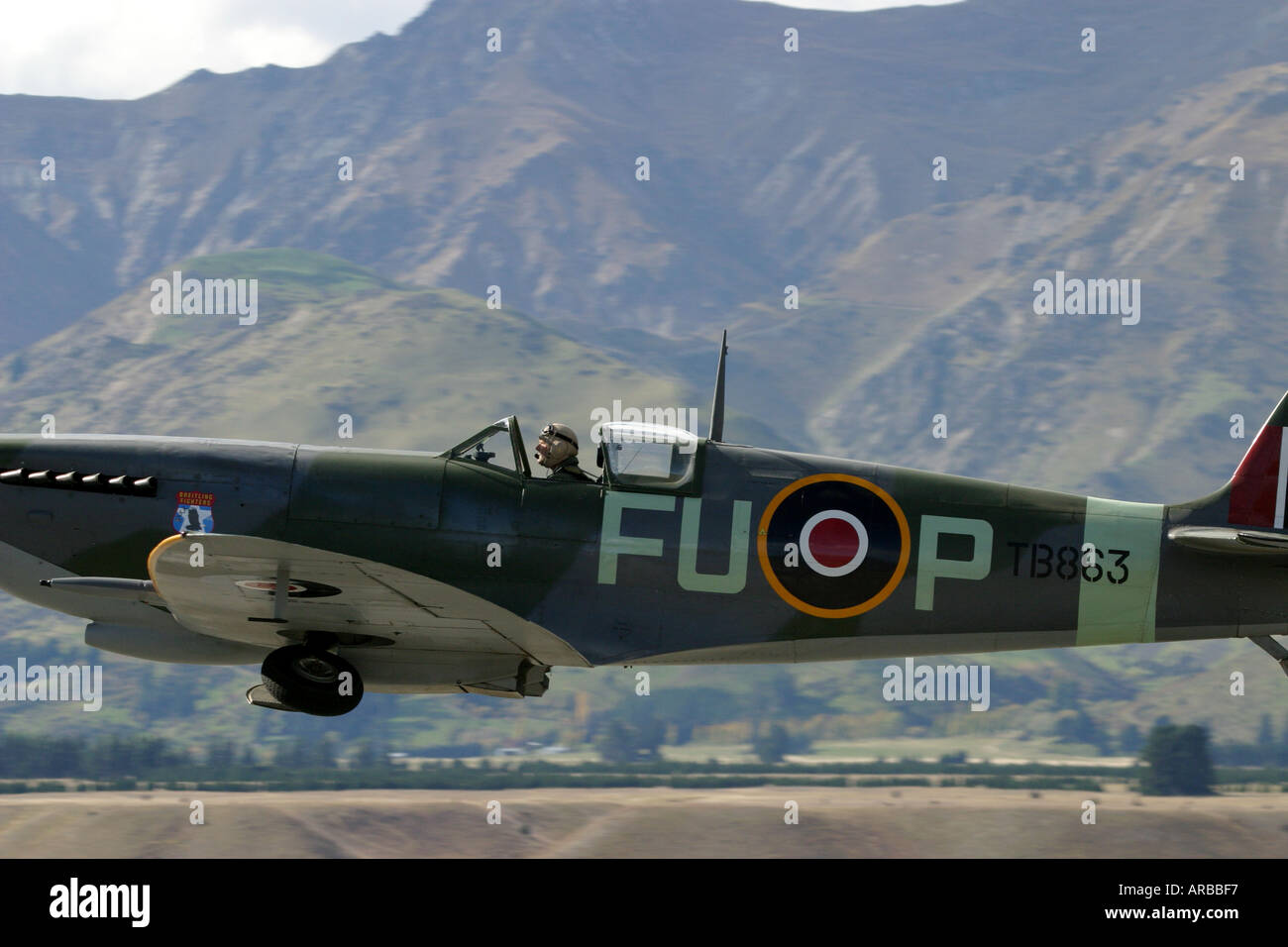 Supermarine Spitfire British and allied WWII Fighter Plane Stock Photo ...
