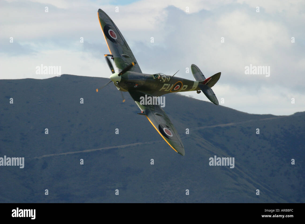 Supermarine Spitfire British and allied WWII Fighter Plane Stock Photo ...