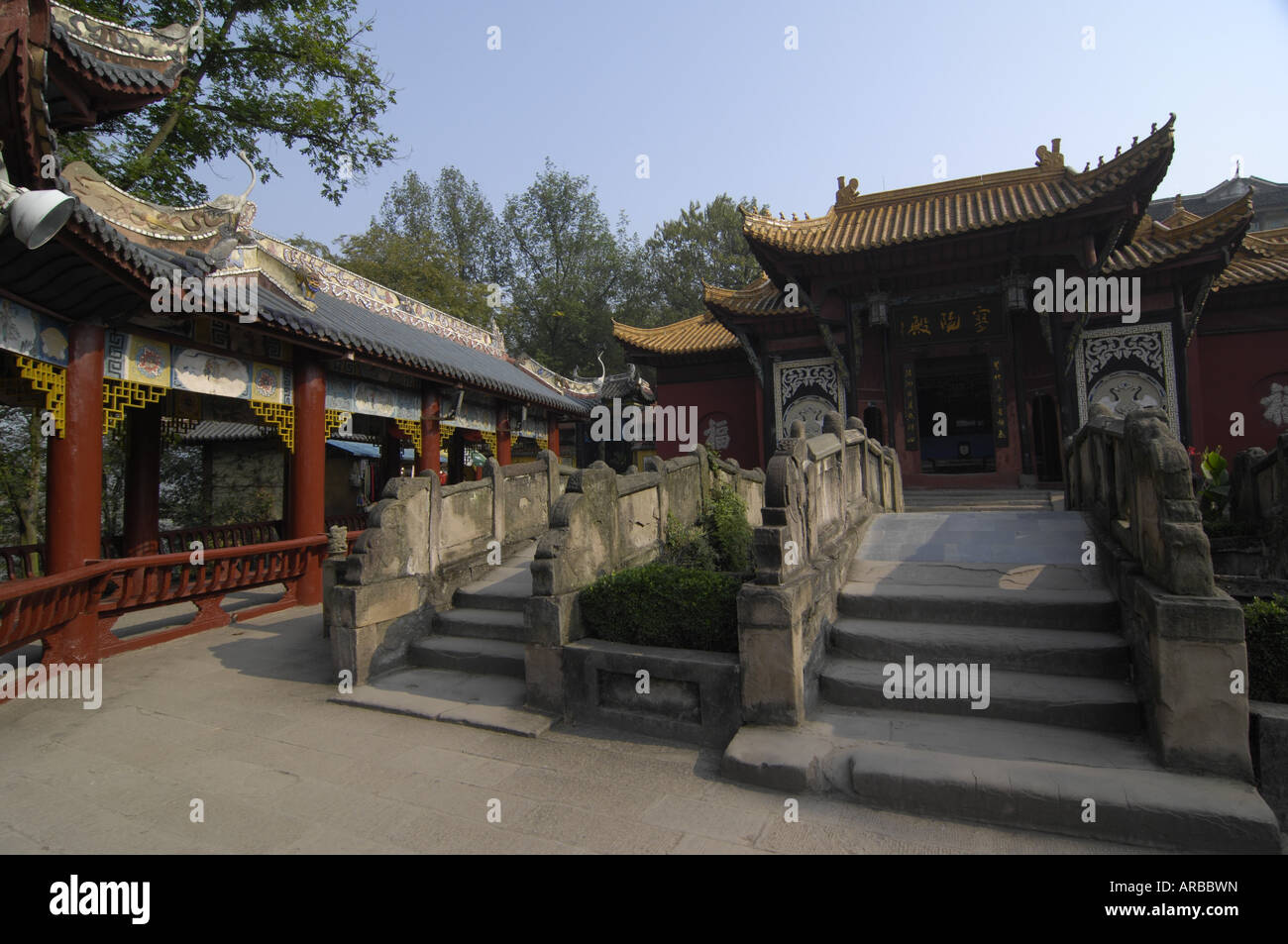 geography / travel, China, Fengdu, cloister / monasteries, exterior ...